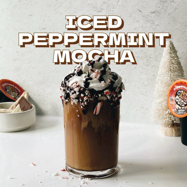 Iced Peppermint Mocha – Crazy Cups