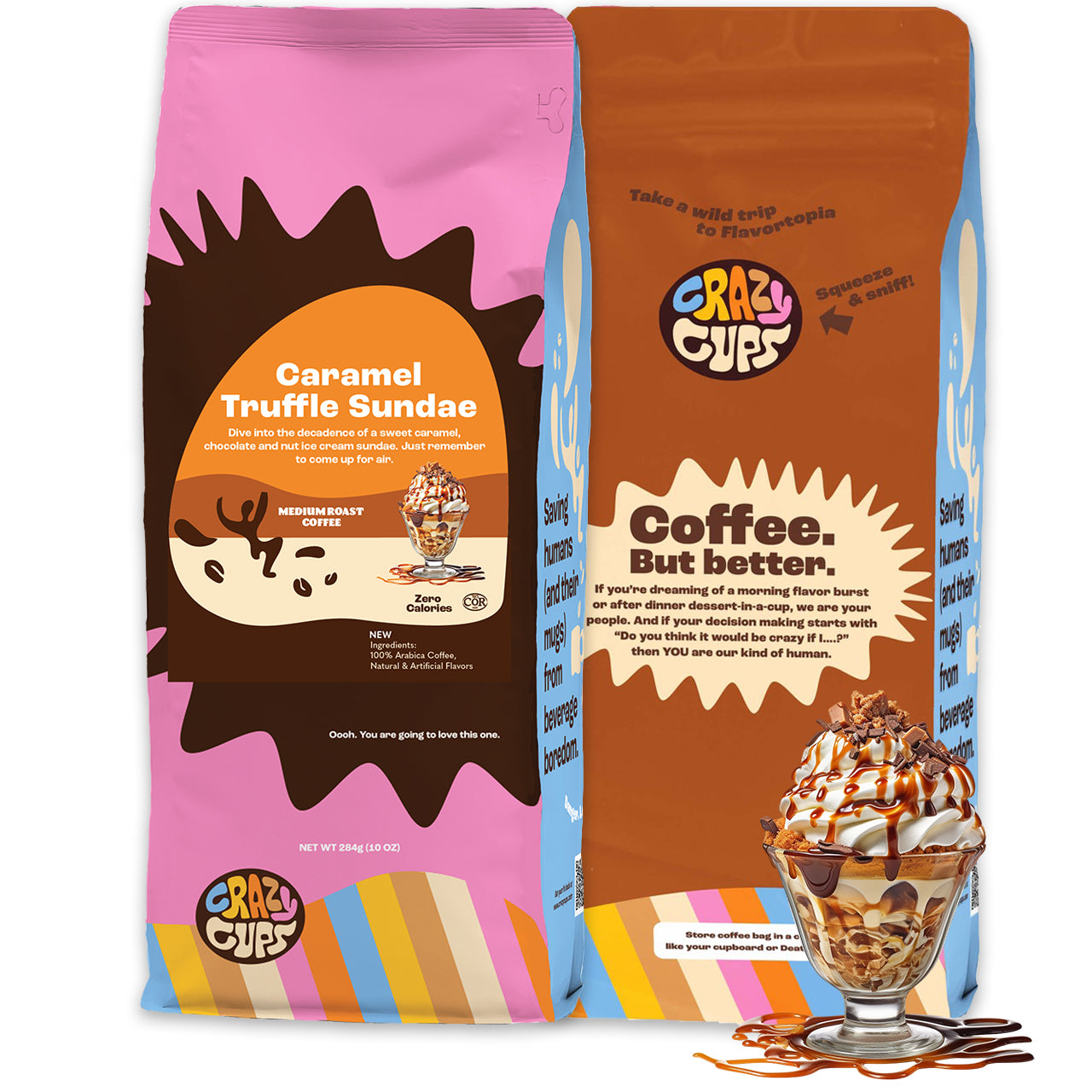 Caramel Truffle Sundae Ground – Crazy Cups