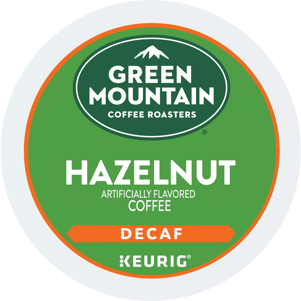 Green Mountain Decaf Hazelnut Coffee Coffee Pods for Keurig K Cups ...