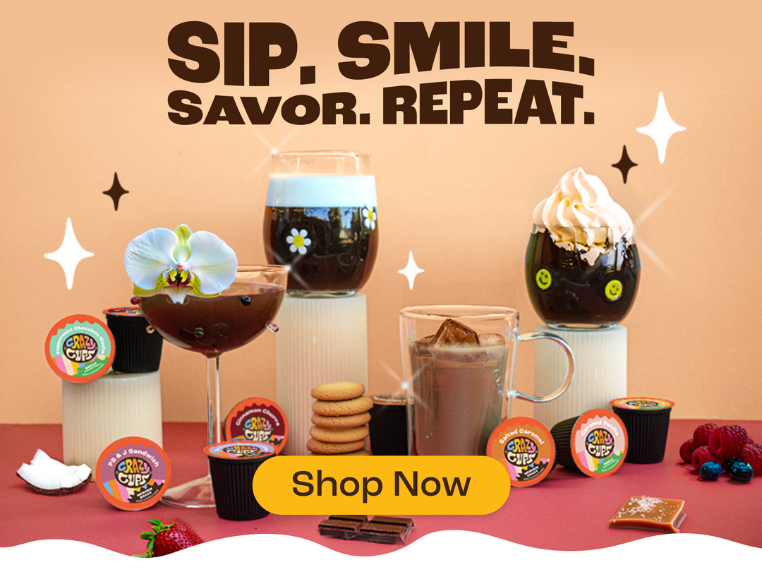 Flavored Coffee Pods for Keurig K Cups Brewers – Crazy Cups